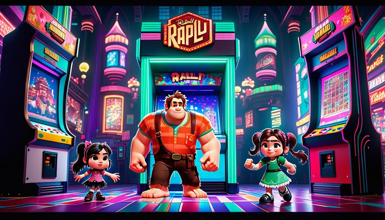 wreck it Ralph and Vanellope - AI Generated Artwork - NightCafe Creator