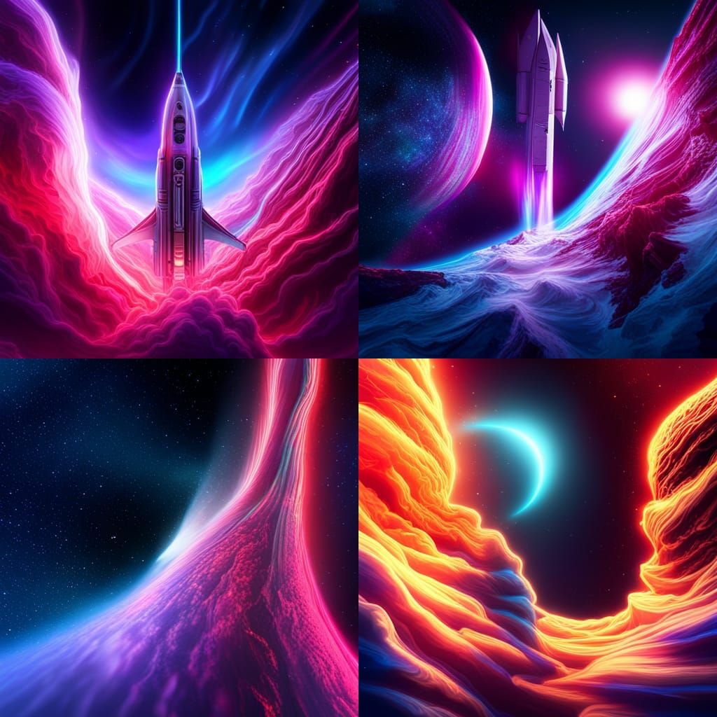 Vaper Wave Shuttle - AI Generated Artwork - NightCafe Creator