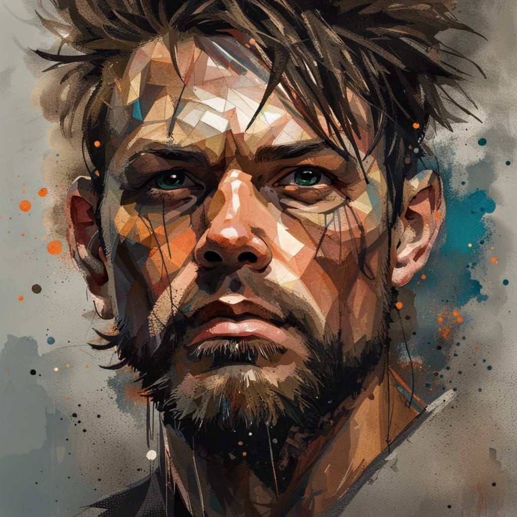 Portrait of a Handsome Male - AI Generated Artwork - NightCafe Creator