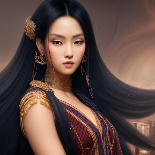 Asian Princess - AI Generated Artwork - NightCafe Creator
