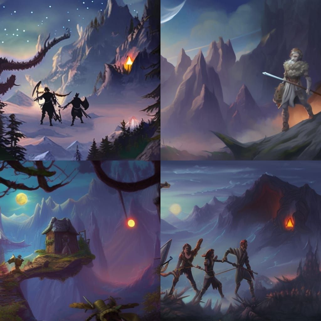 Dungeons and dragons fighter magic user and ranger. a masterpiece, 8k ...