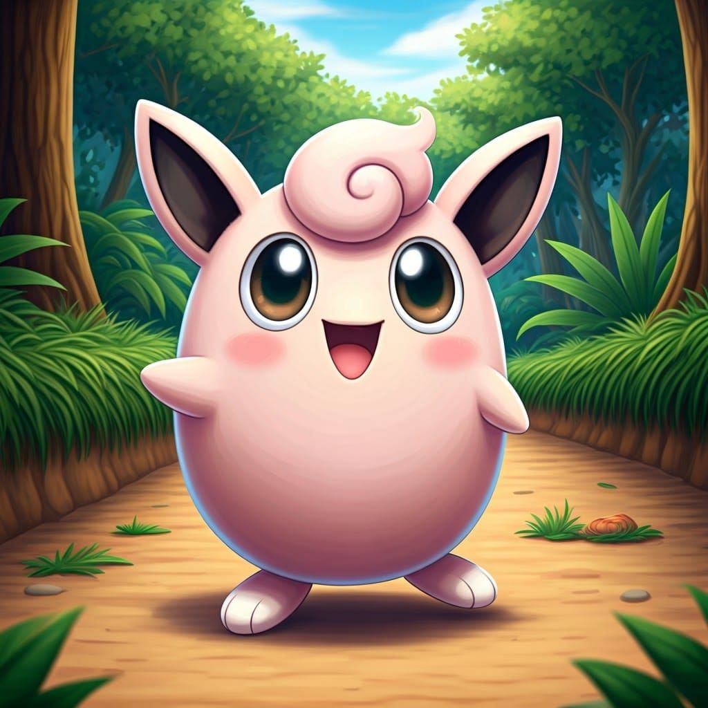 Pokemon series: #040 Wigglytuff - Wigglytuff Exploring Fuchs...