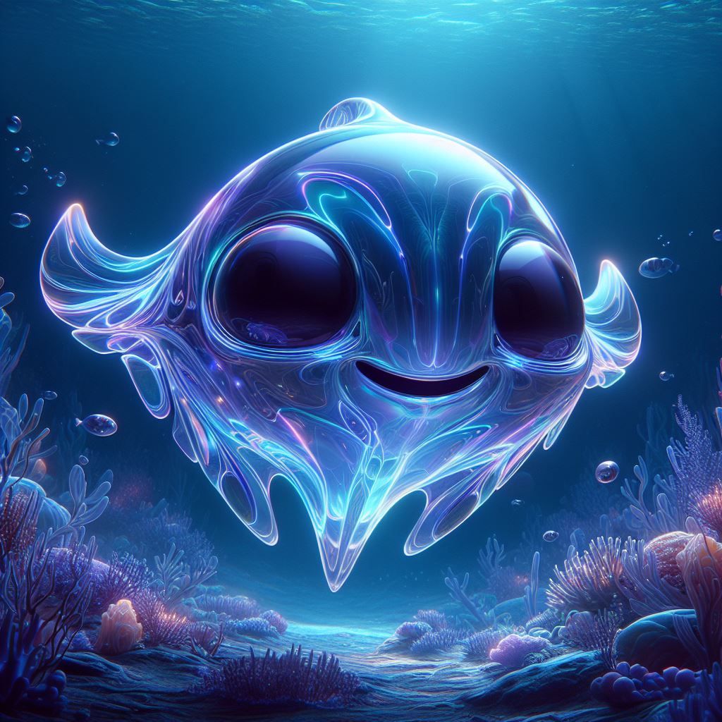 Cute Deep Sea Encounter - AI Generated Artwork - NightCafe Creator