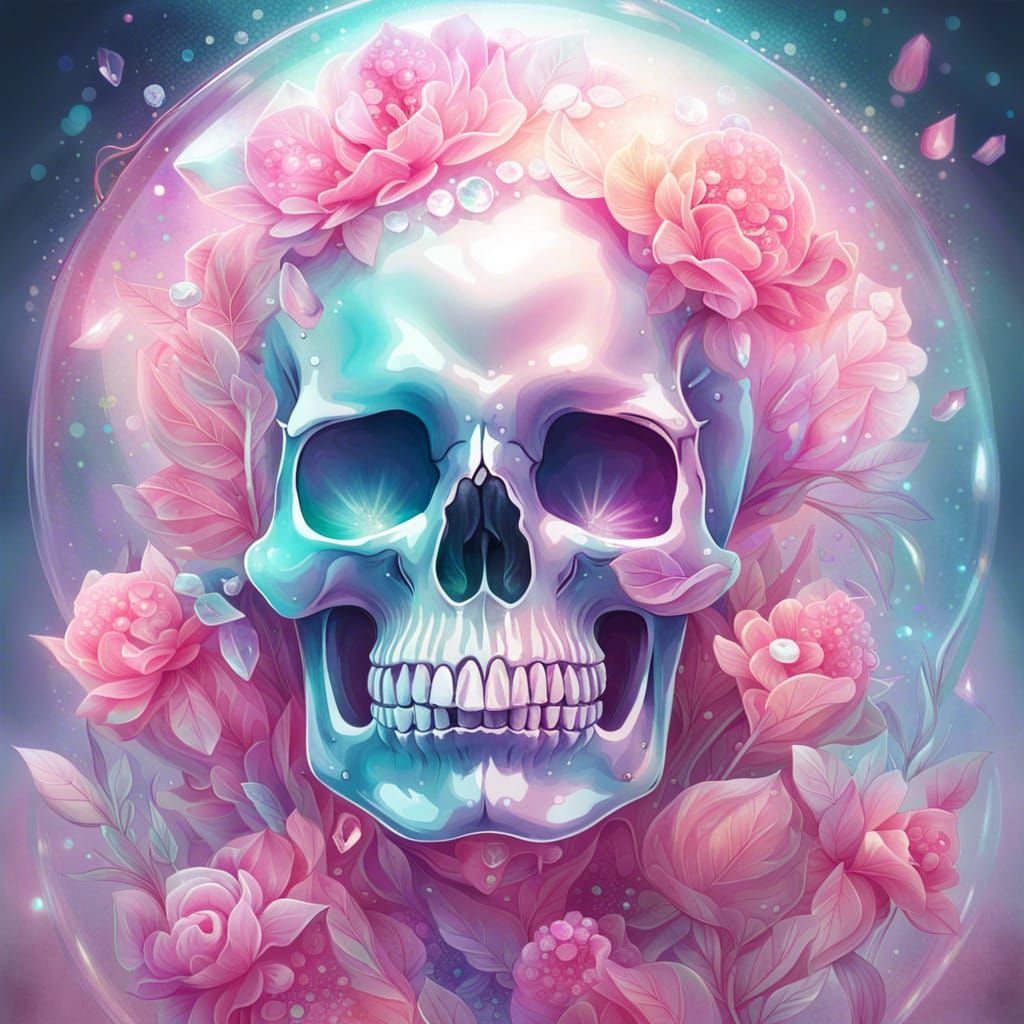 Lady Skull - AI Generated Artwork - NightCafe Creator