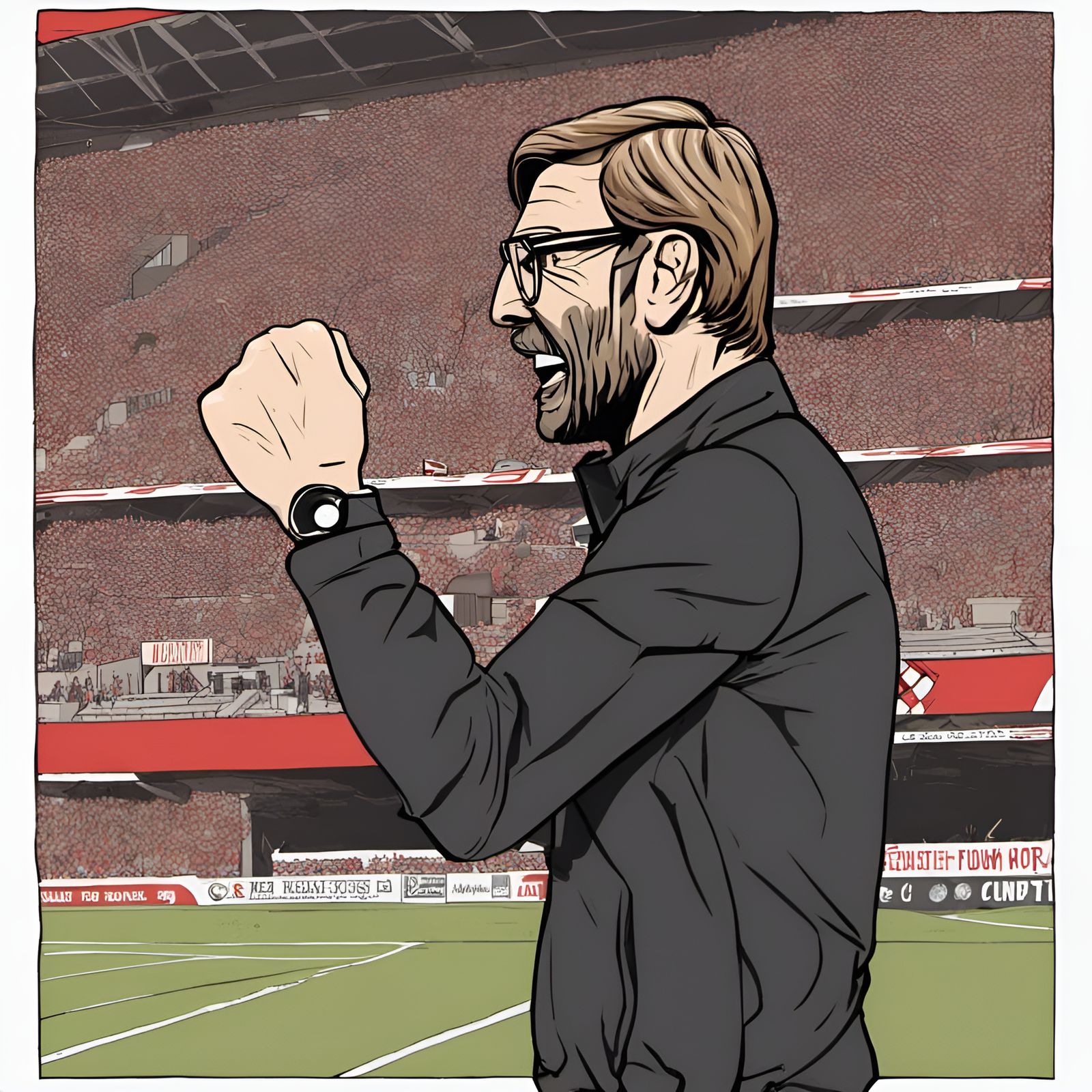 Jurgen Klopp - Anfield - AI Generated Artwork - NightCafe Creator