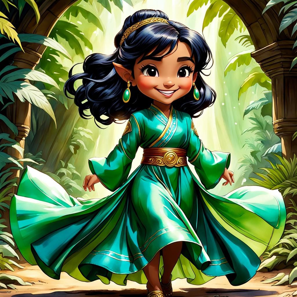 Cute Chibi Raya - AI Generated Artwork - NightCafe Creator