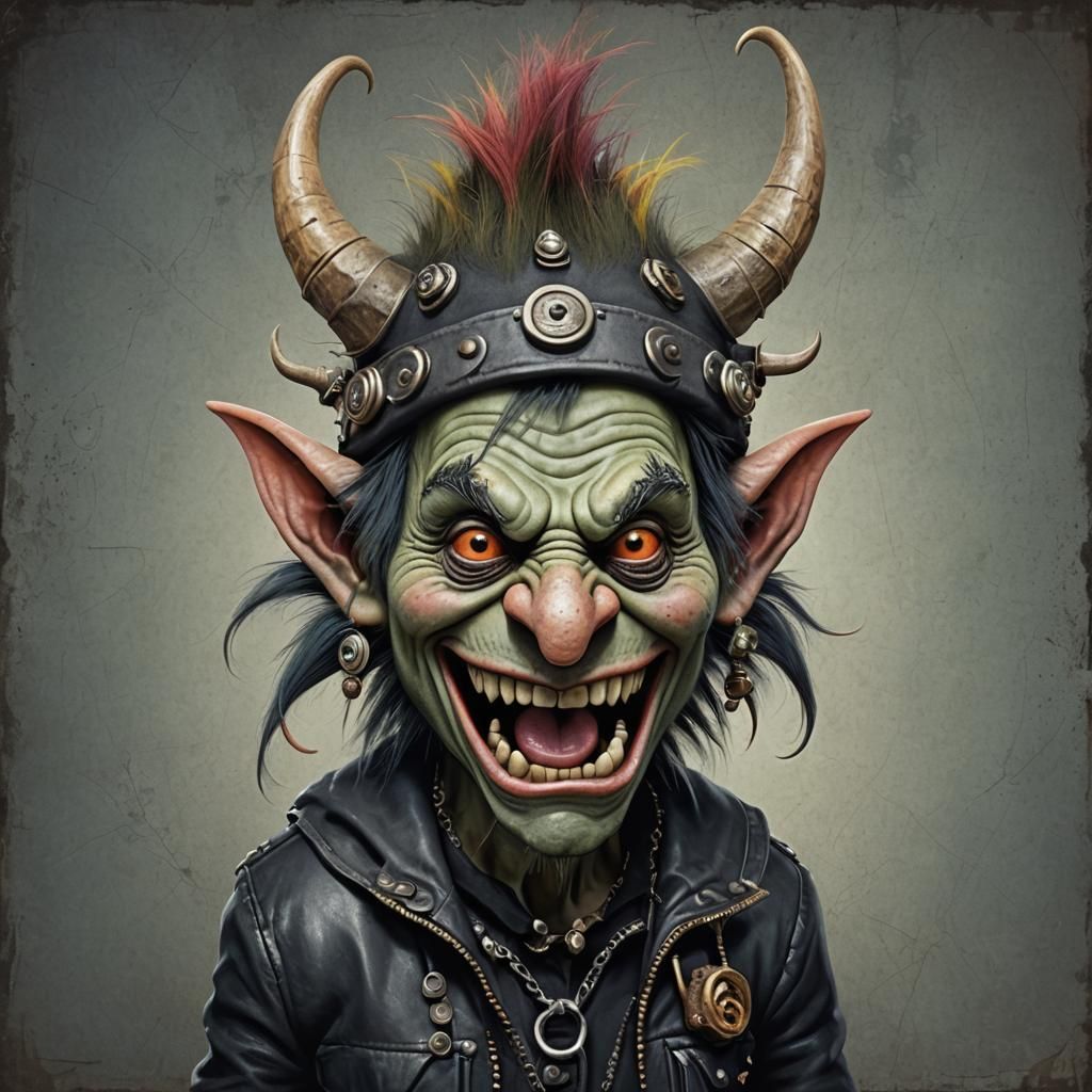 Punk Troll - AI Generated Artwork - NightCafe Creator