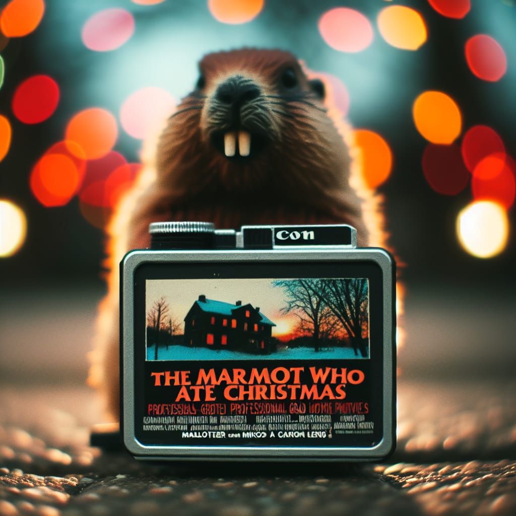 1970s Horror Movie Poster - "The Marmot Who Ate Christmas" - AI ...