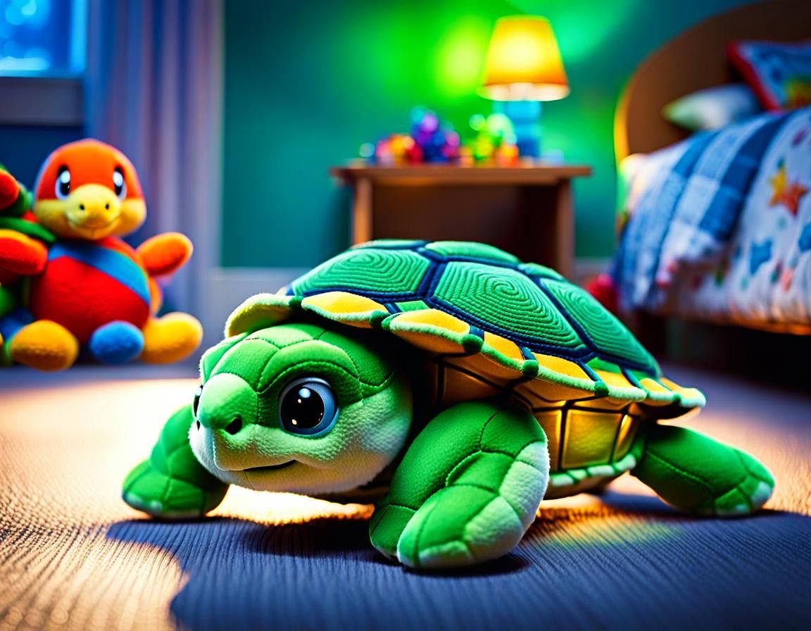 Plush Toy Turtle - AI Generated Artwork - NightCafe Creator