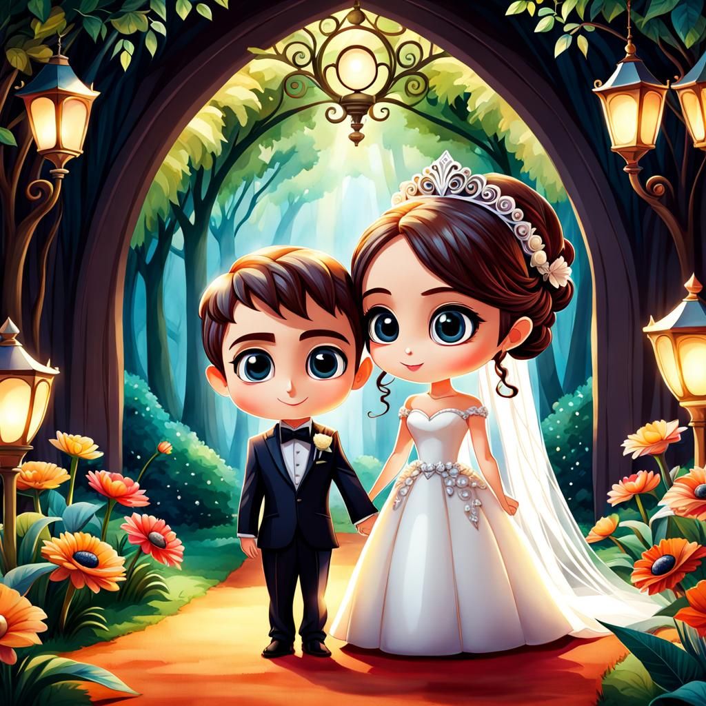 bride and groom - AI Generated Artwork - NightCafe Creator