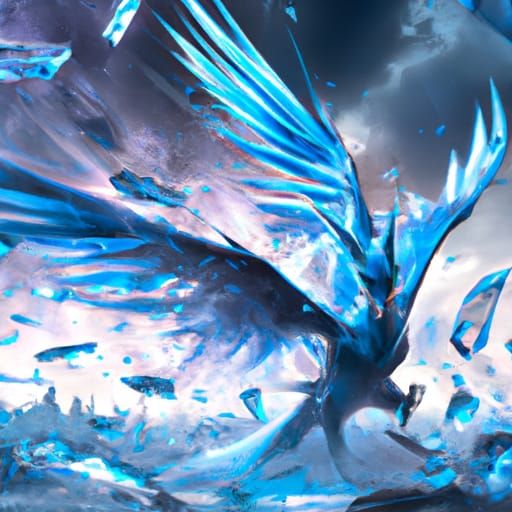 Realistic Articuno - AI Generated Artwork - NightCafe Creator