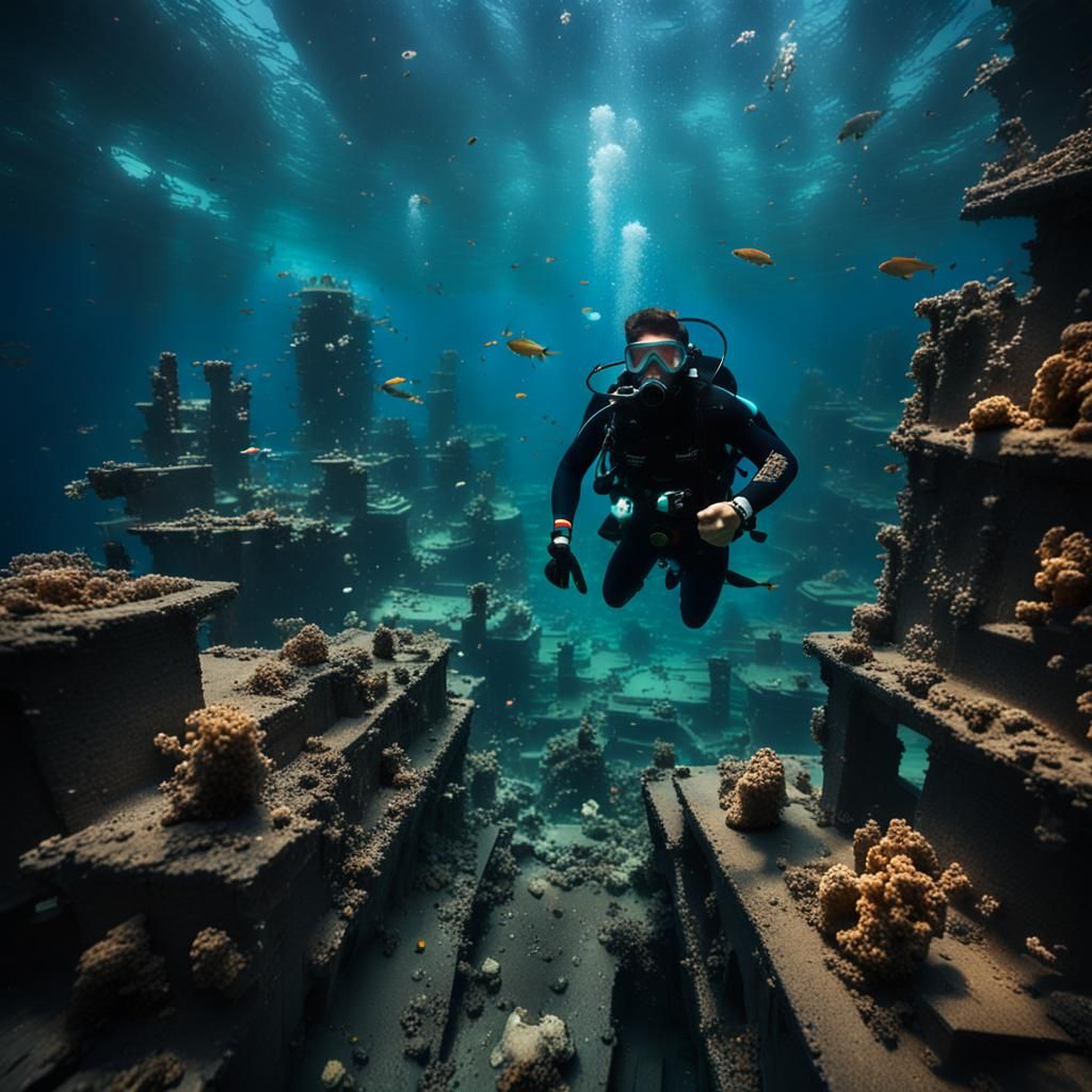 Exploring the ruins 4 - AI Generated Artwork - NightCafe Creator