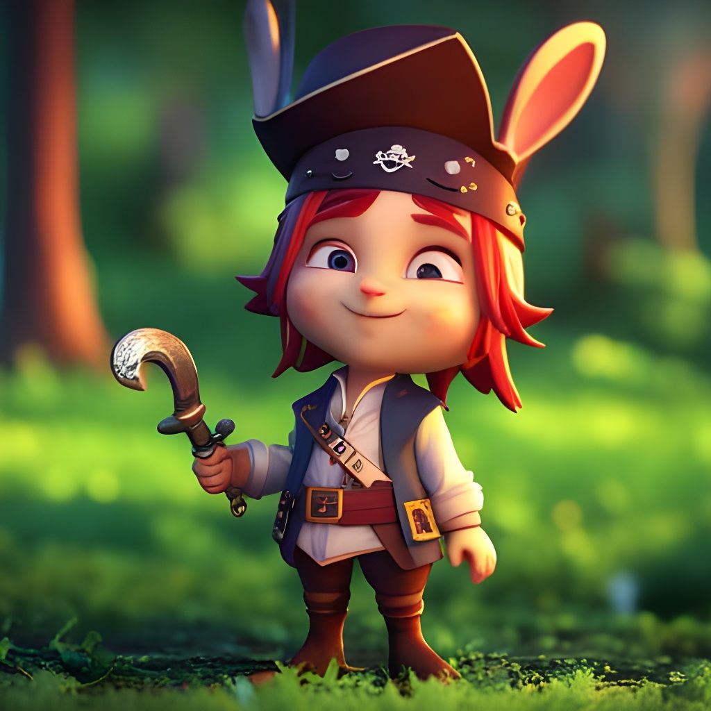Cute Pirate - AI Generated Artwork - NightCafe Creator