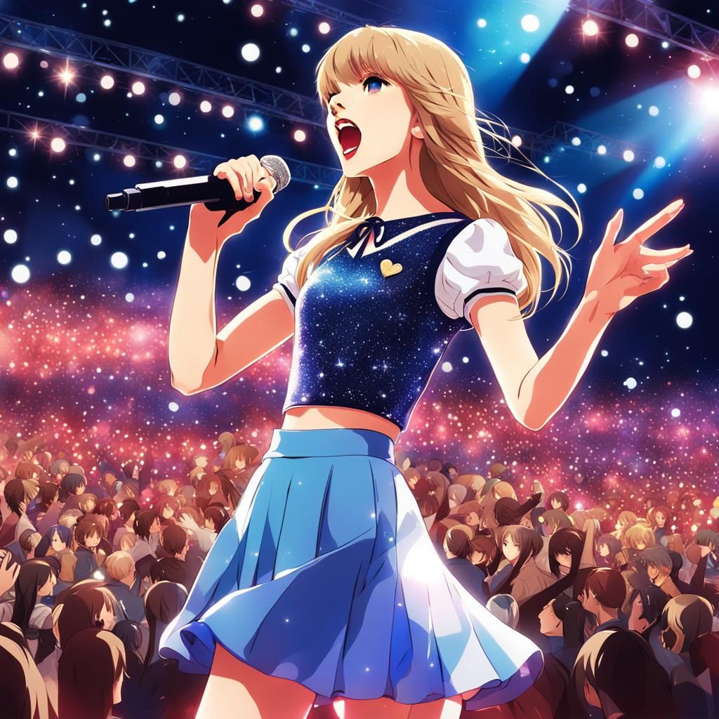Taylor Swift as an anime girl :D - AI Generated Artwork - NightCafe Creator