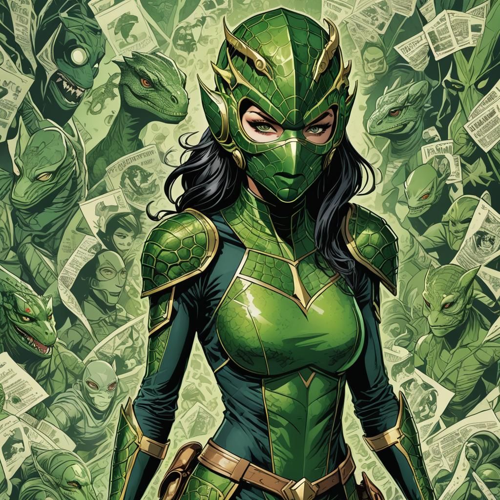 A variation of a theme: 'An original superhero the Lizard' - AI ...