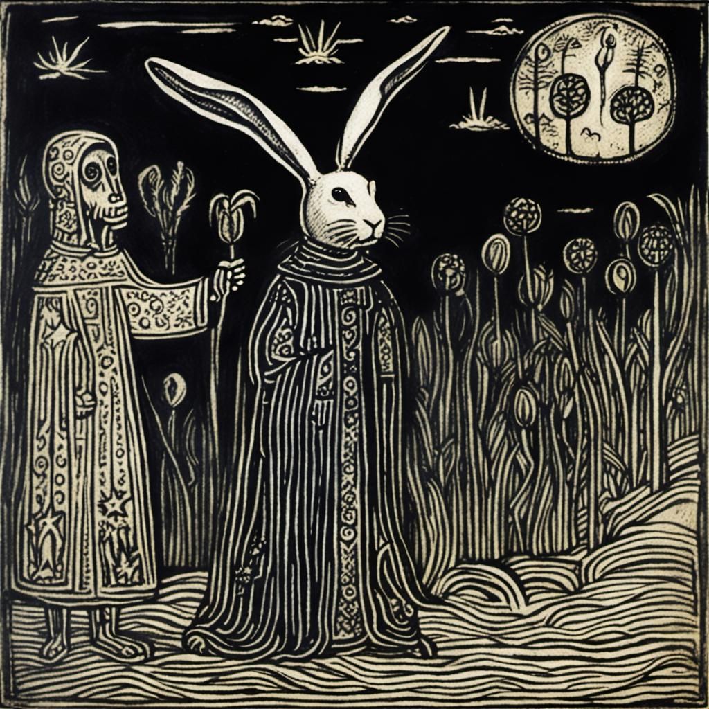 Life and death of Karamora, the alien vampire rabbit Masterpiece by ...