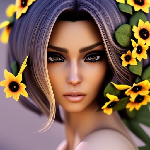 Black-Eyed Susan - AI Generated Artwork - NightCafe Creator