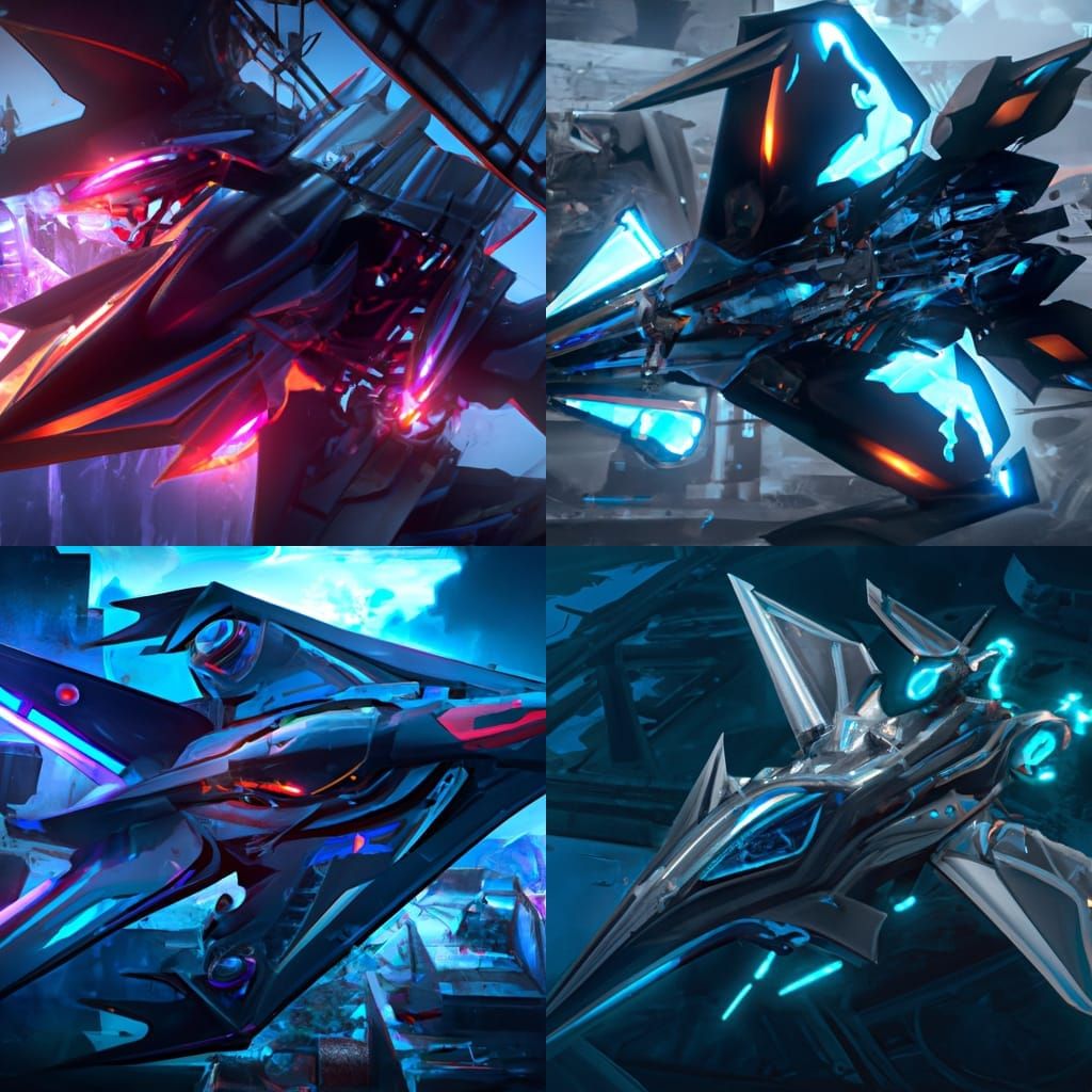 Futuristic stealth multi-role flying wing fighter jet, Military ...