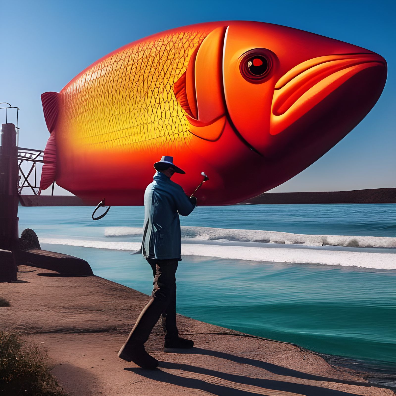 Air fishing - AI Generated Artwork - NightCafe Creator