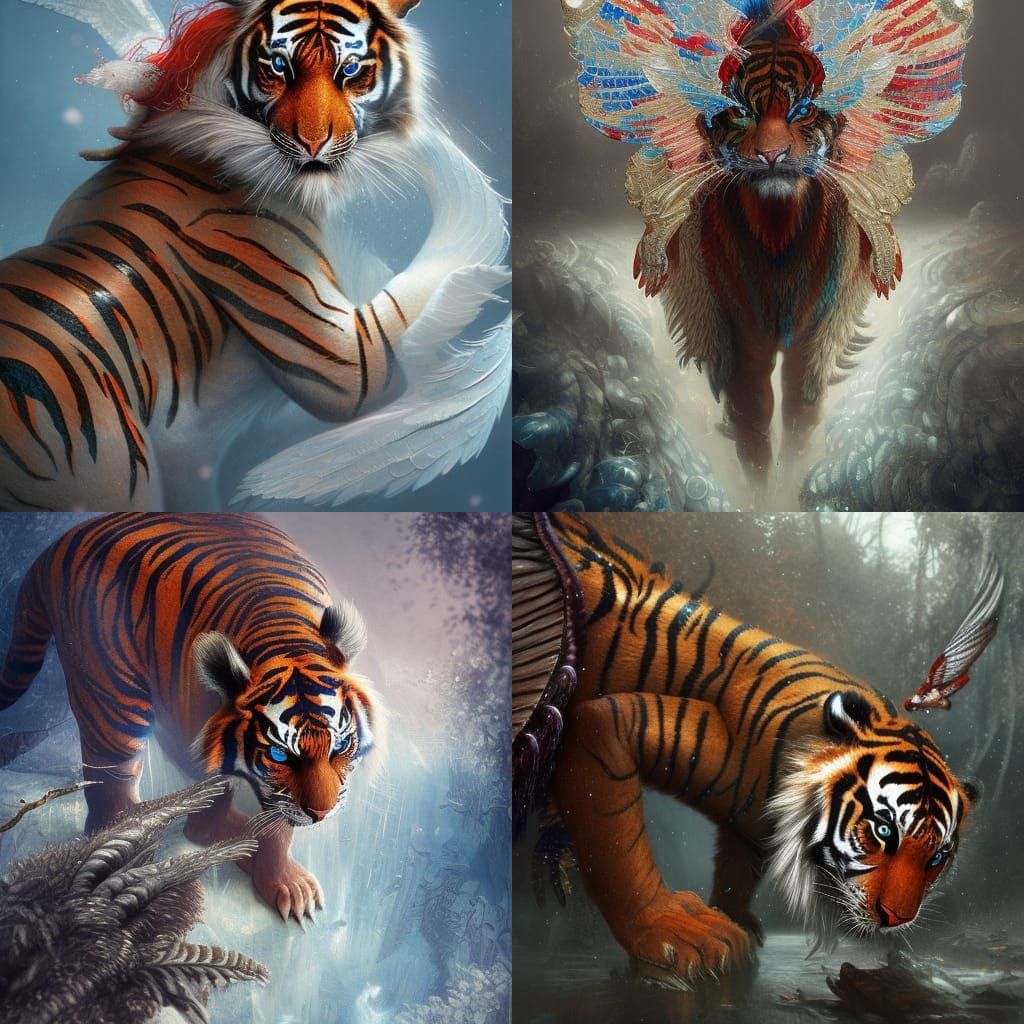 More tigers - AI Generated Artwork - NightCafe Creator