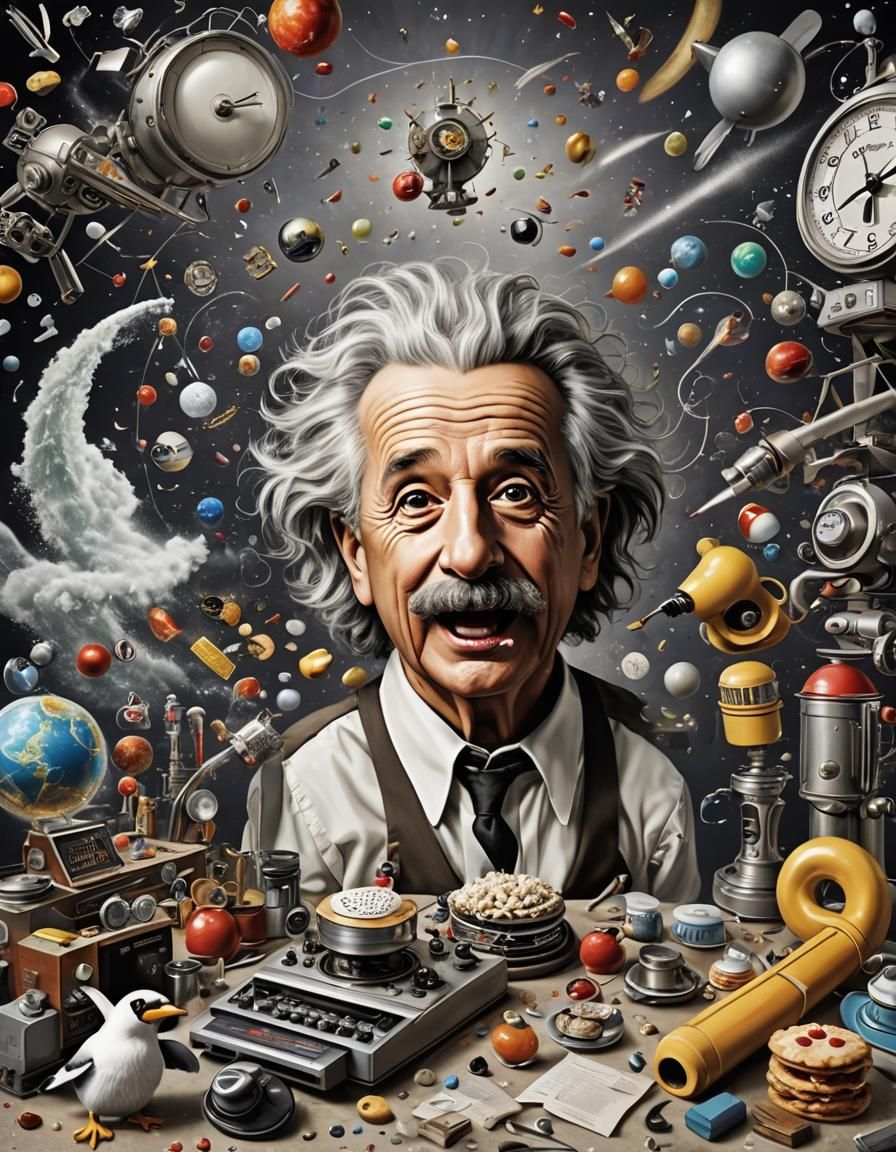 Inventor Einstein - AI Generated Artwork - NightCafe Creator