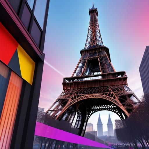 Eiffel tower - AI Generated Artwork - NightCafe Creator