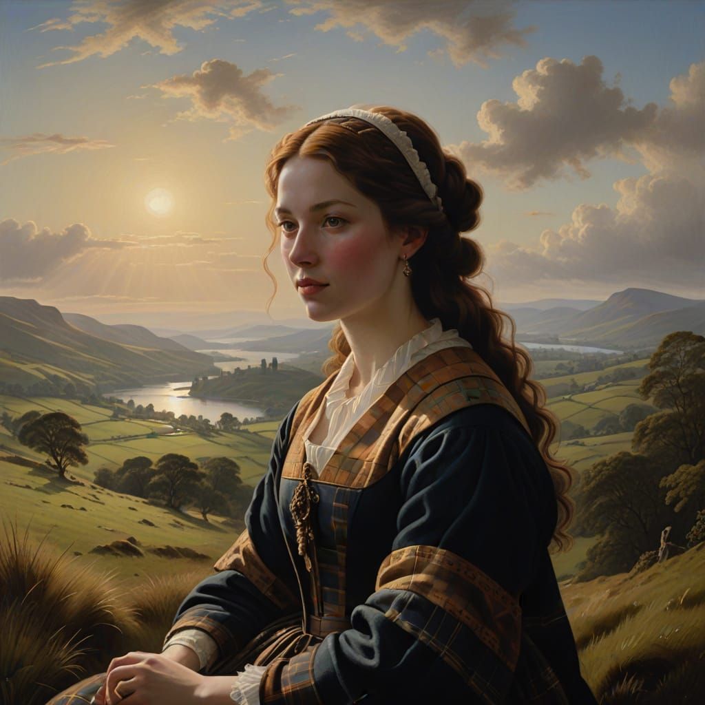 Elizabeth Allen - Regal Scottish Maiden in Highland Attire