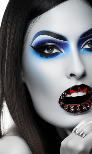 Glam vamp - AI Generated Artwork - NightCafe Creator