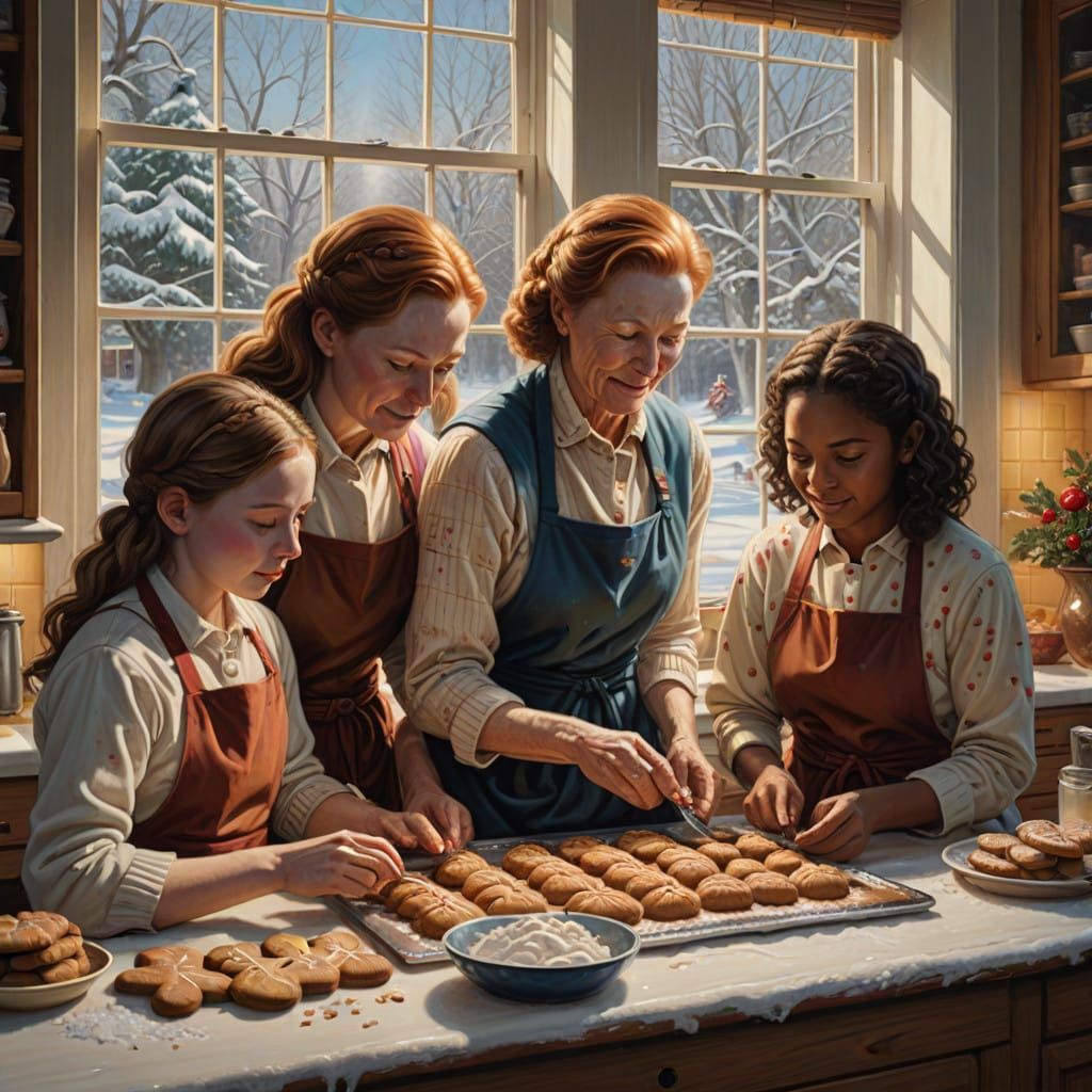 The Cookie Making Class - Winter Gingerbread Cookie Bakers i...