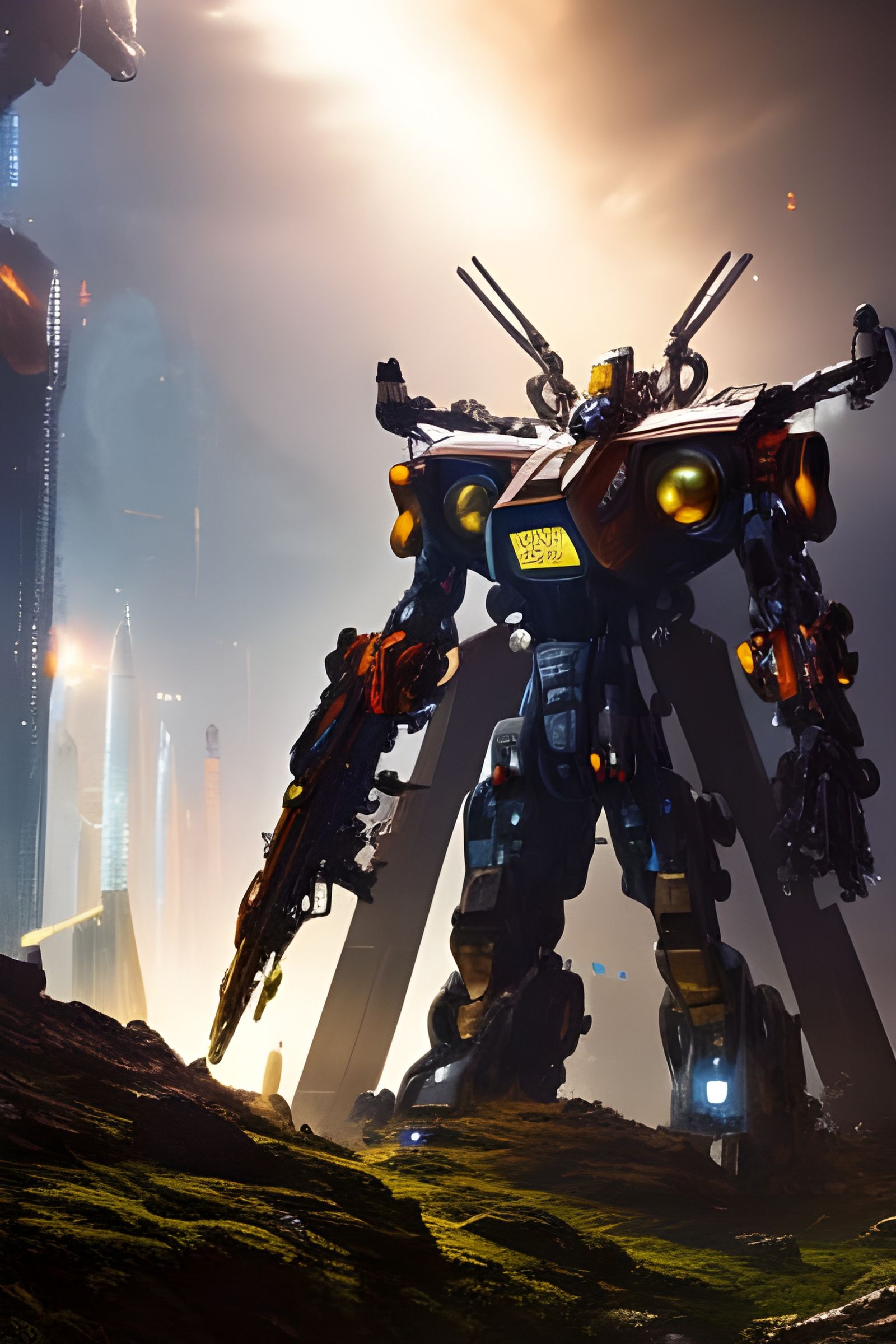 Mecha - AI Generated Artwork - NightCafe Creator