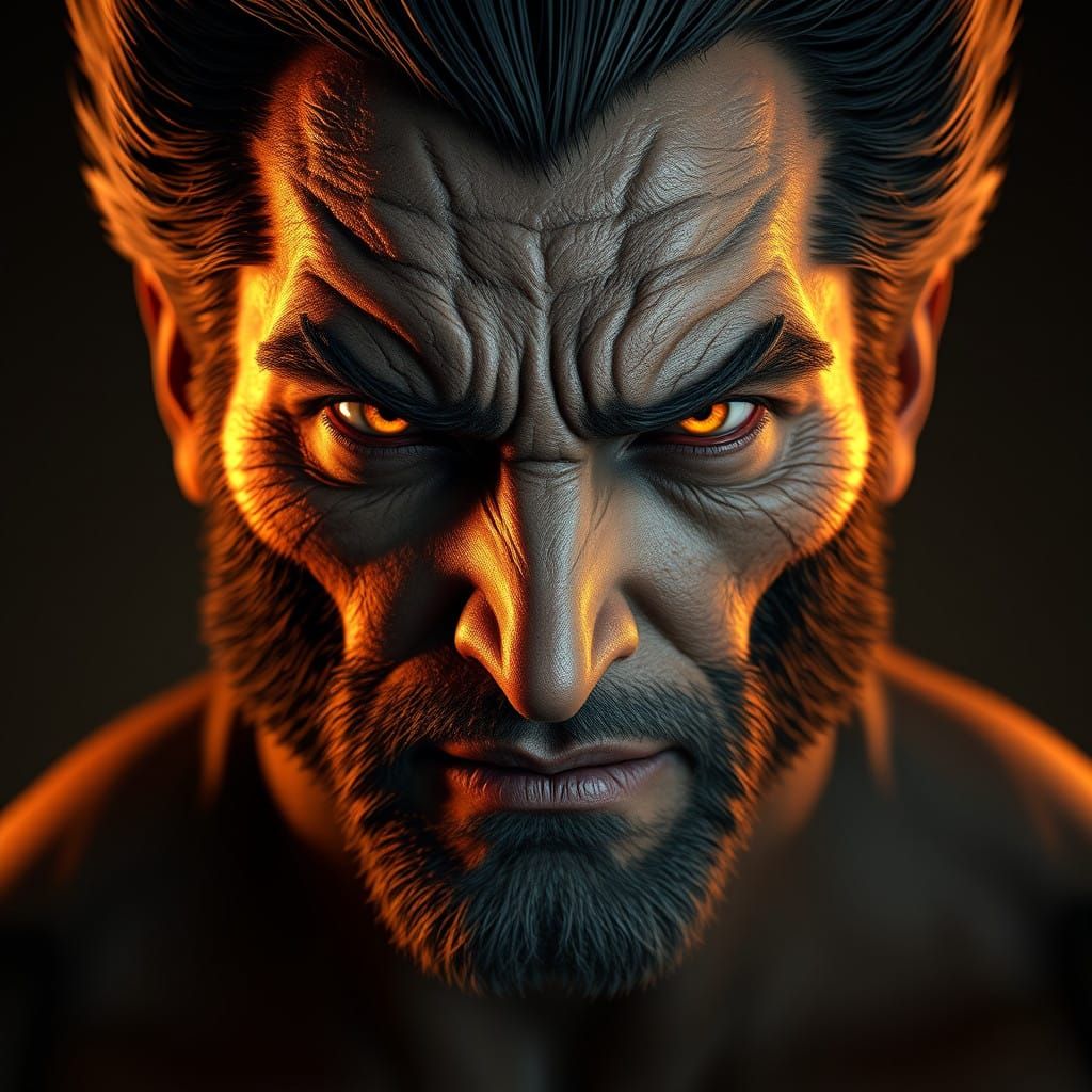 Wolverine in Stan Winston-Inspired Hyper-Realistic... - AI Art
