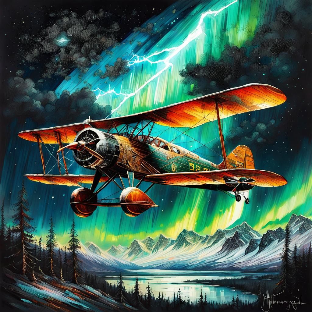 Bi plane - AI Generated Artwork - NightCafe Creator