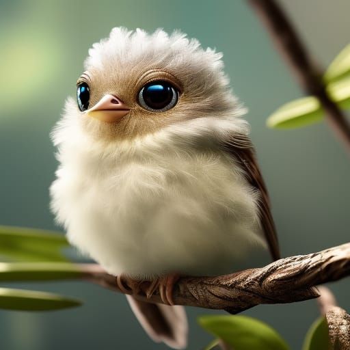 Fluffy Bird - AI Generated Artwork - NightCafe Creator
