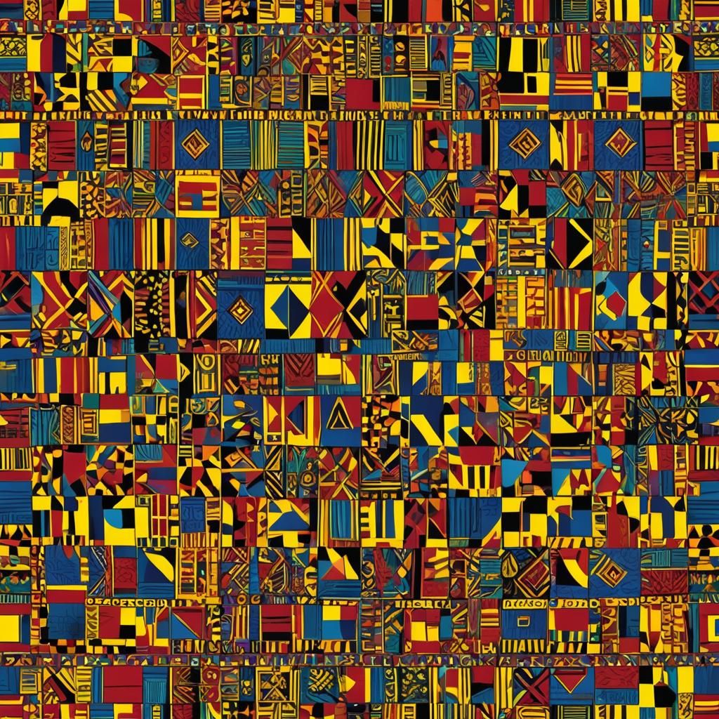 African patterns collage 2 of 2 - AI Generated Artwork - NightCafe Creator