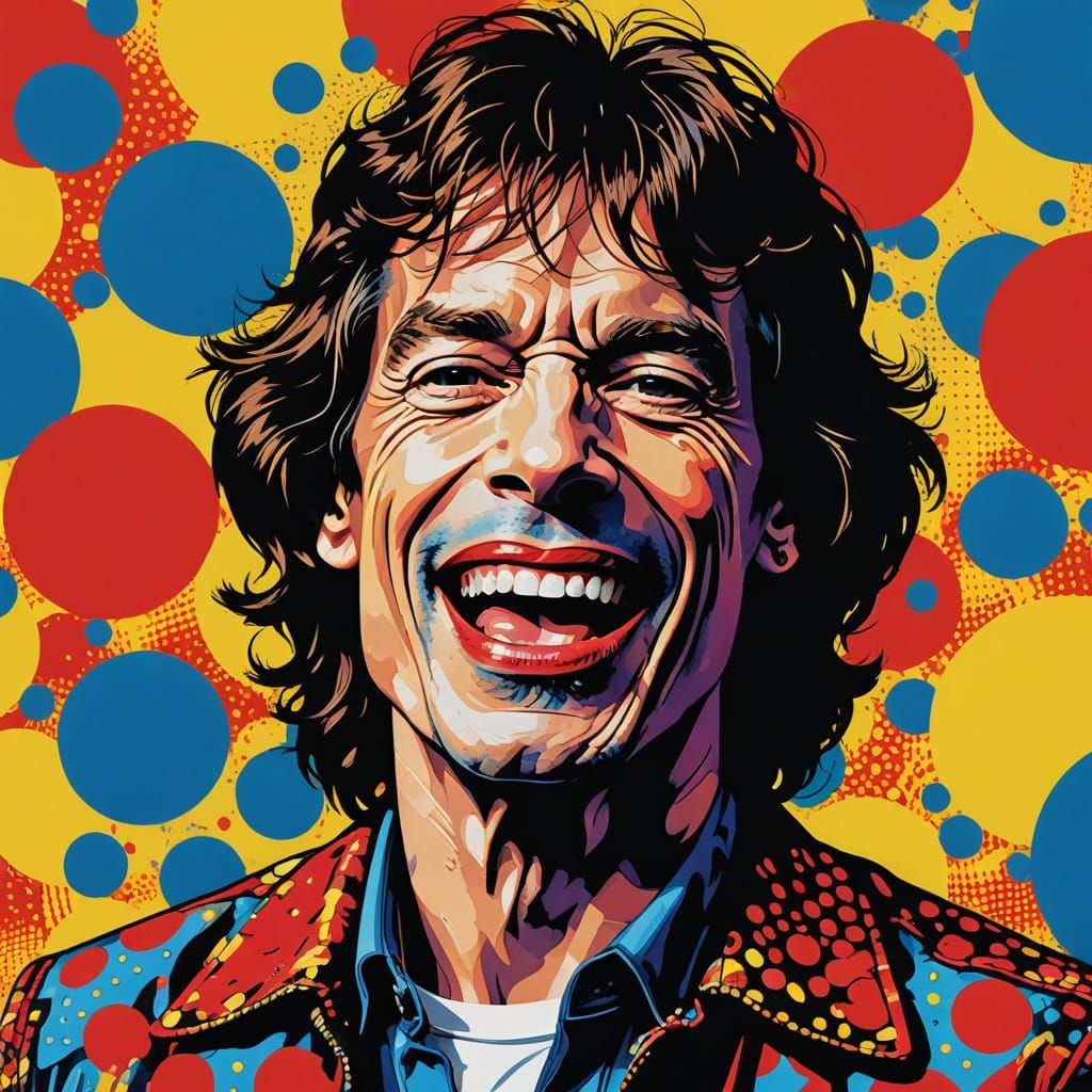 Mick Jagger portrait 🎨 - Mick Jagger portrait 🎨