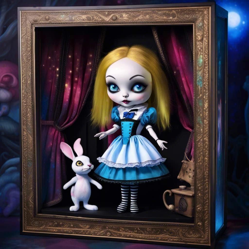 Alice in Wonderland Puppet - AI Generated Artwork - NightCafe Creator
