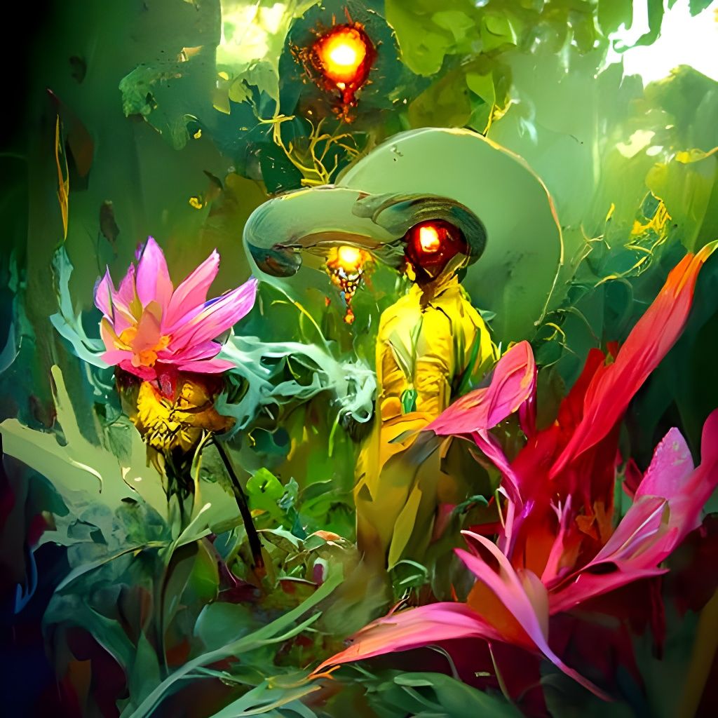 Exploring an otherworldly botanical garden - AI Generated Artwork ...