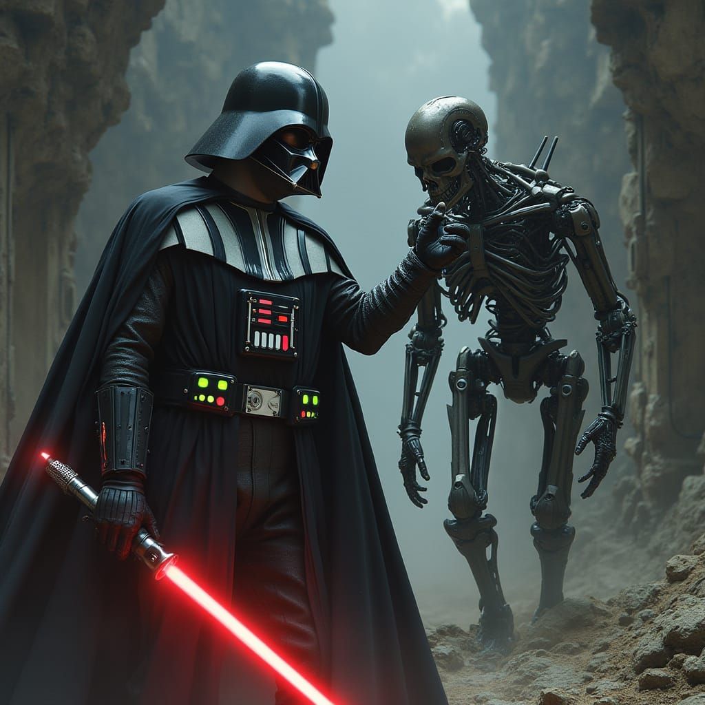 Darth Vader vs Terminator - Darth Vader Battles Terminator ...