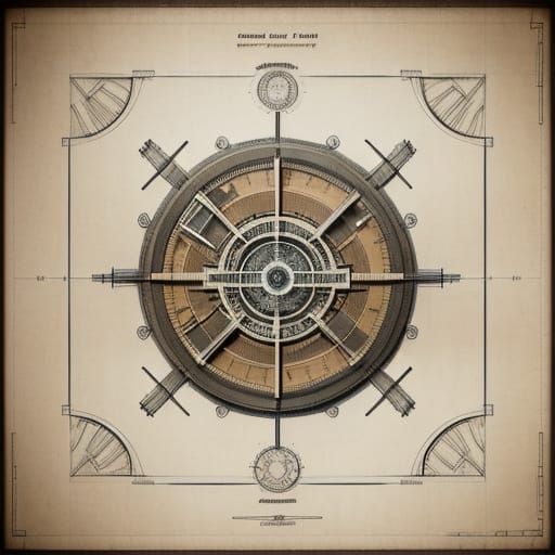 Blueprint Masterpiece: Hidden Forest Spirit Trap - AI Art