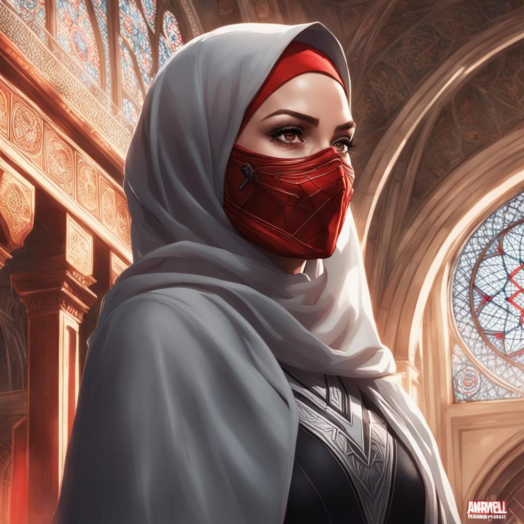 Black Widow as a muslim - AI Generated Artwork - NightCafe Creator