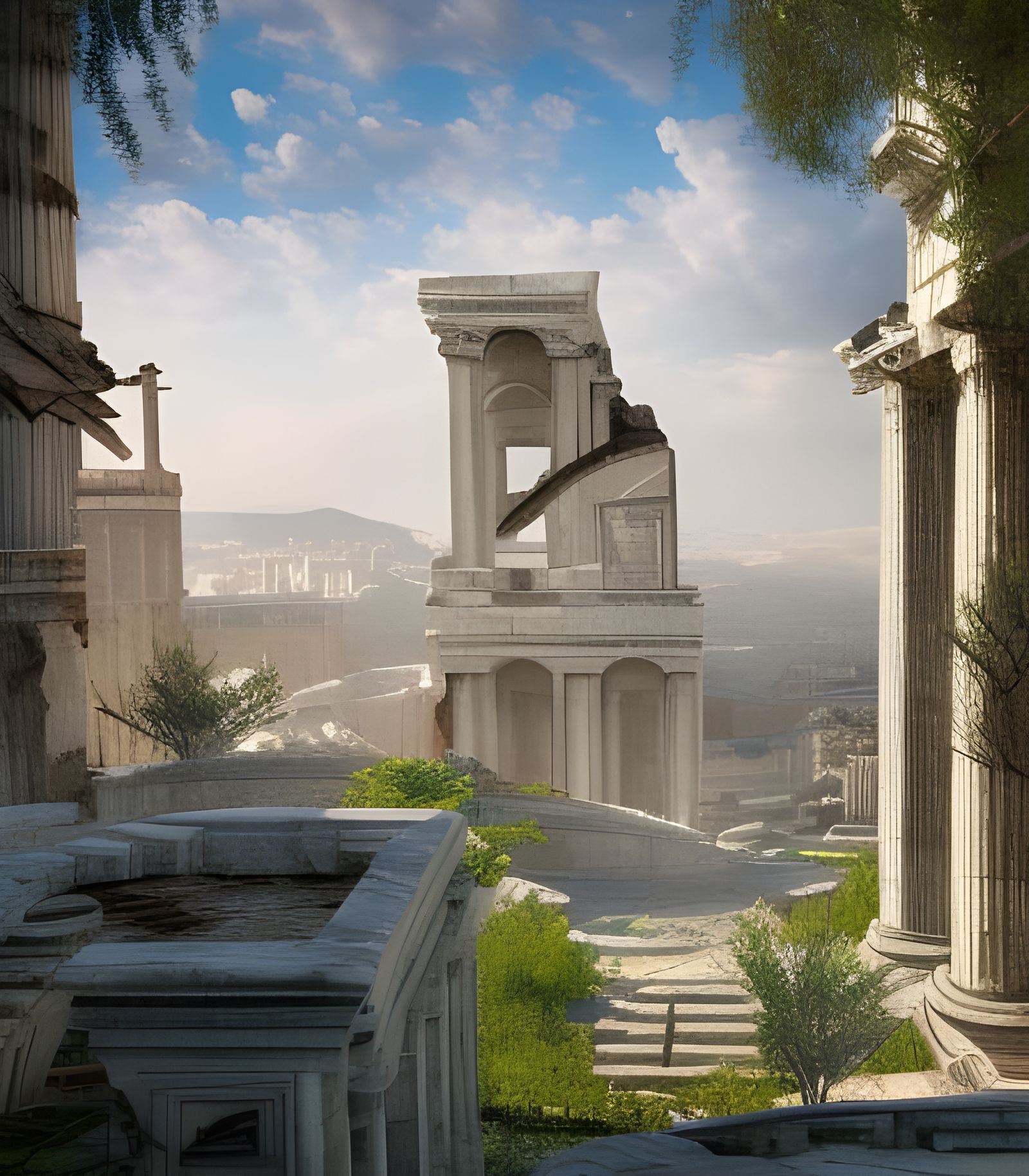 Ancient Building Ruins - AI Generated Artwork - NightCafe Creator