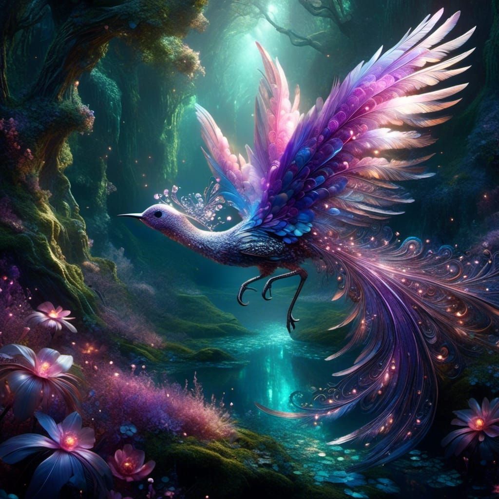 Fae Bird - AI Generated Artwork - NightCafe Creator