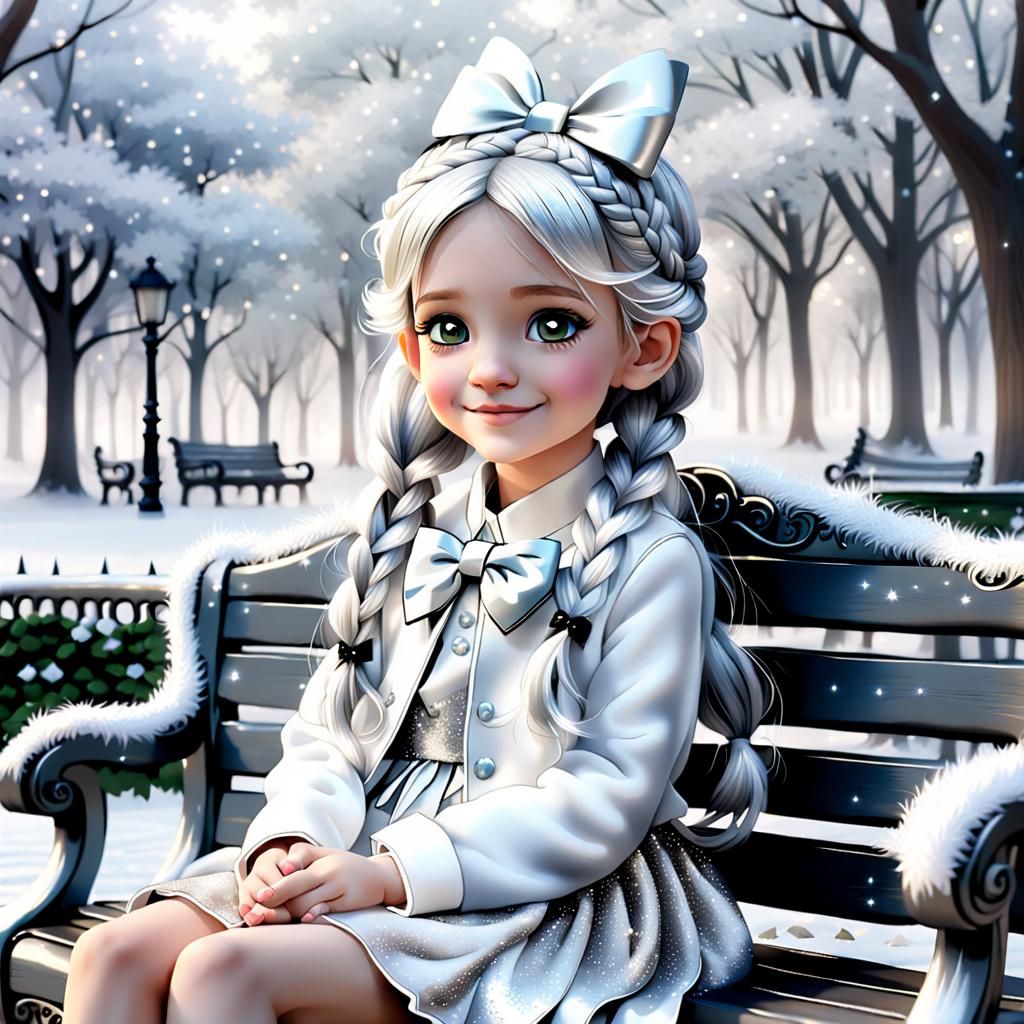 Cute Girl In White - AI Generated Artwork - NightCafe Creator