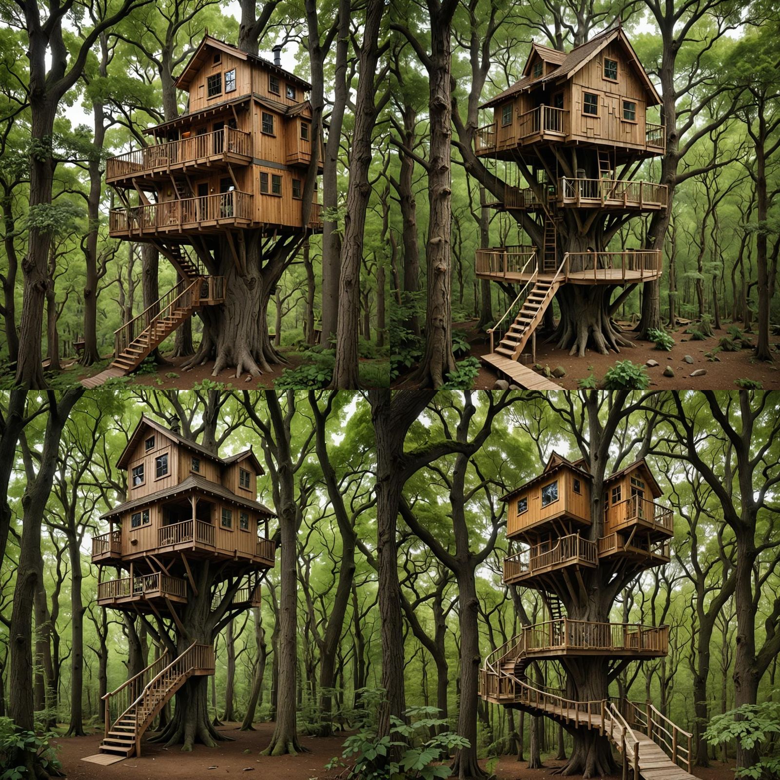 An unusual treehouse - AI Generated Artwork - NightCafe Creator