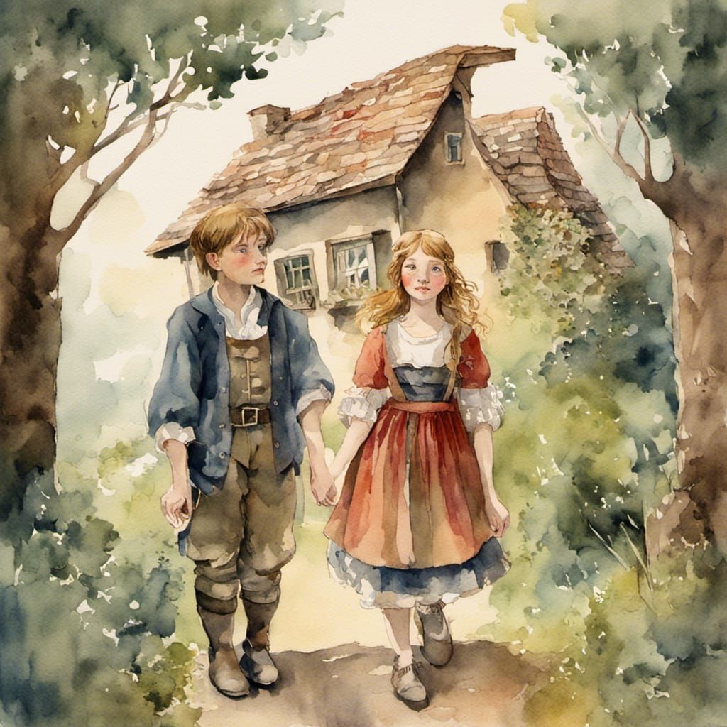 Hansel and Gretel - AI Generated Artwork - NightCafe Creator