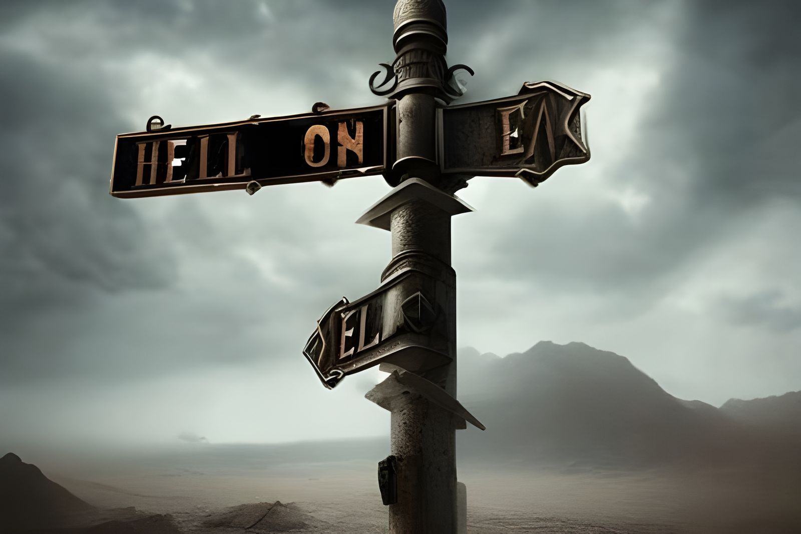 A Signpost - AI Generated Artwork - NightCafe Creator