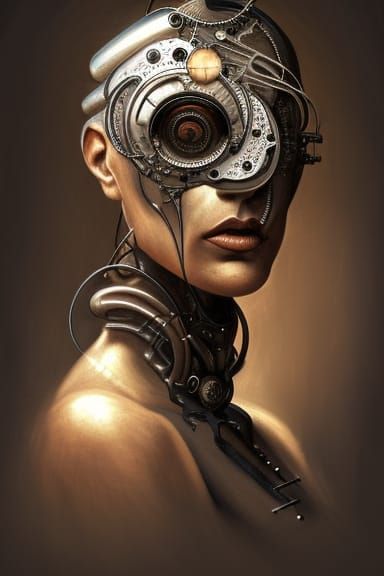 steampunk cyborg... - AI Generated Artwork - NightCafe Creator