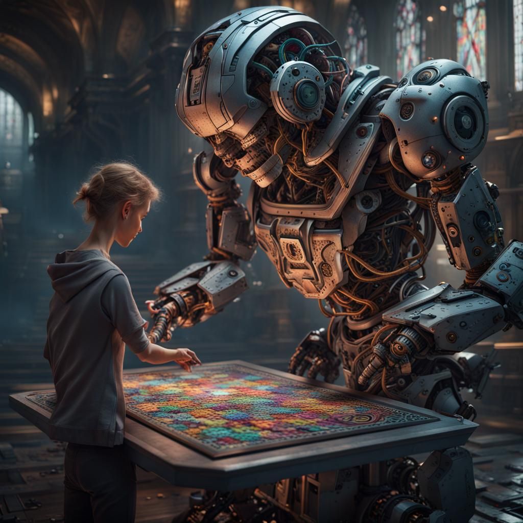 Master & Apprentice, Who's Who? - AI Generated Artwork - NightCafe Creator