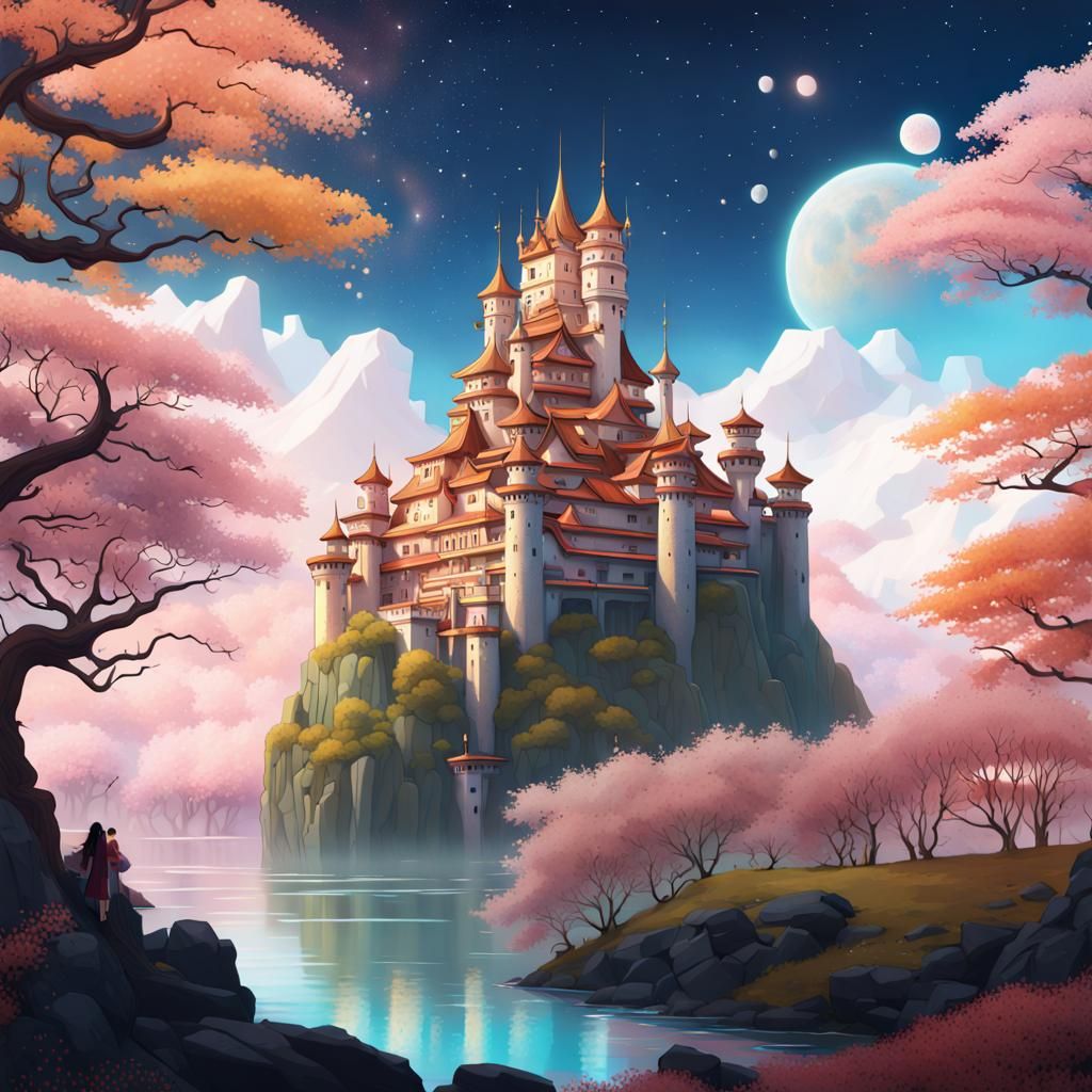Ethereal Air Castle - AI Generated Artwork - NightCafe Creator