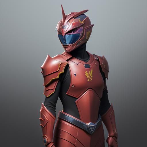 liverpool uk scouse power ranger with helmet - AI Generated Artwork ...